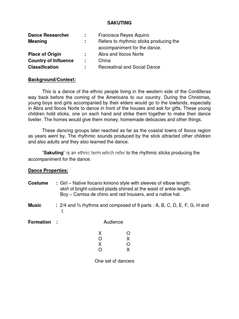 Sakuting Literature | Dances | Ct Scan