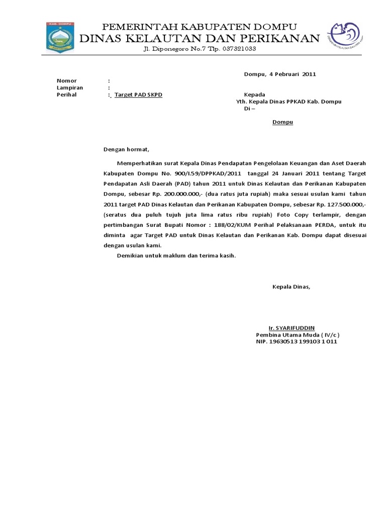 Surat Target PAD | PDF