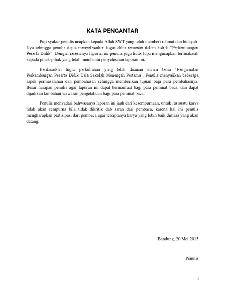 PPD Kata Pengantar | PDF