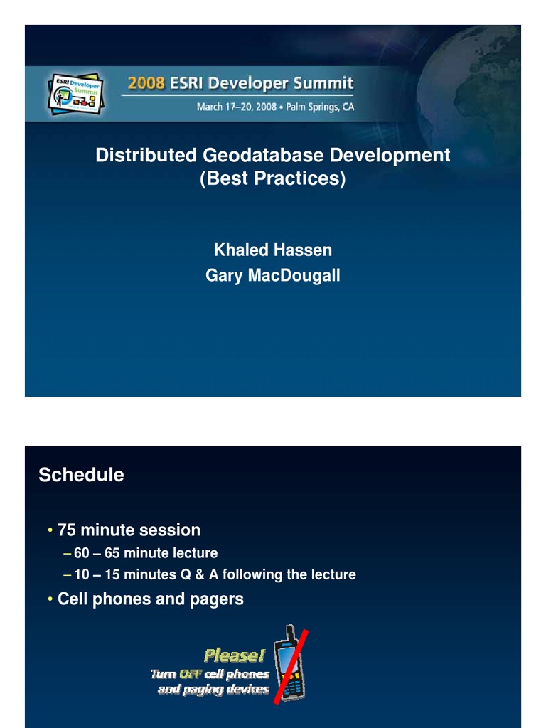 Distributed Geodatabase Development-Best Practices | PDF | Replication ...