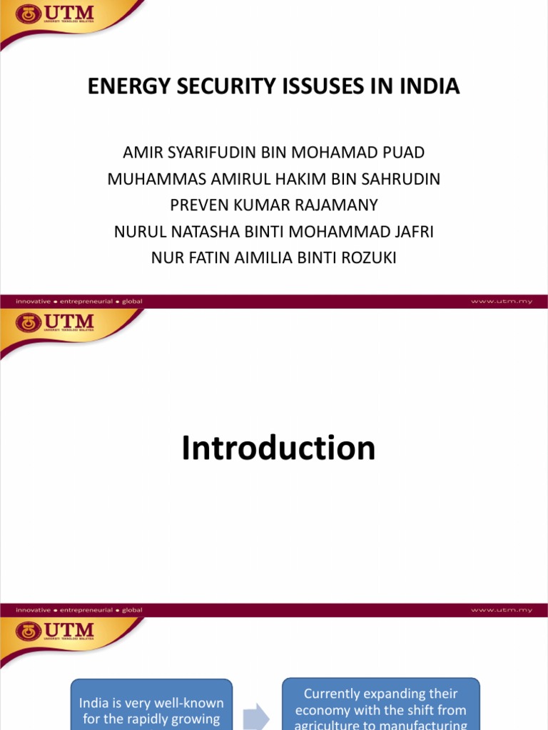 Energy Security in India | PDF | Renewable Energy | Wind Power