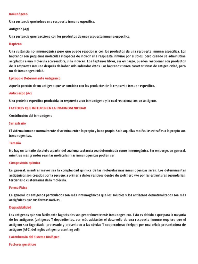 Inmunógeno | PDF | Antígeno | Célula B