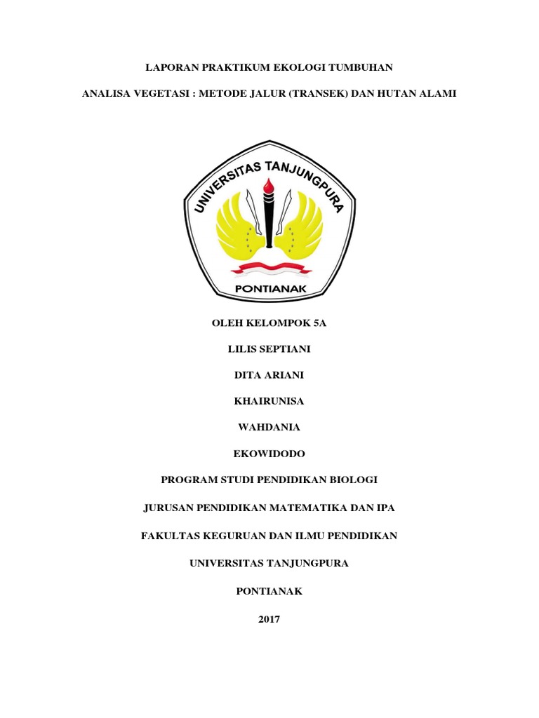 Laporan Praktikum Ekologi Tumbuhan | PDF