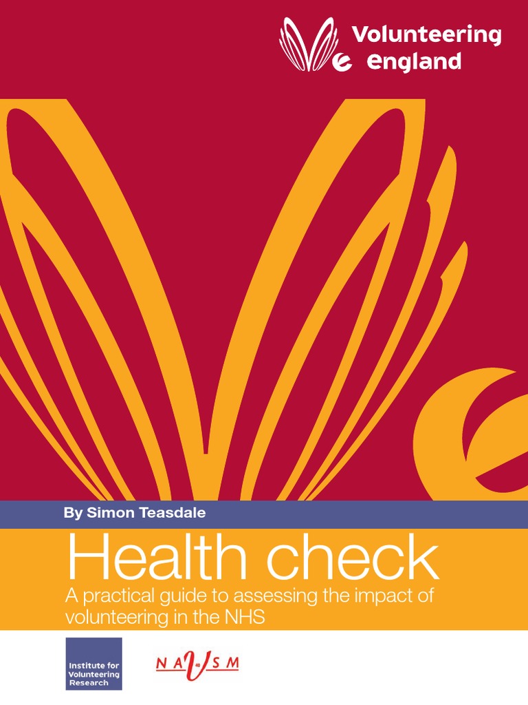 Health Check: A Practical Guide To Assessing The Impact of Volunteering ...