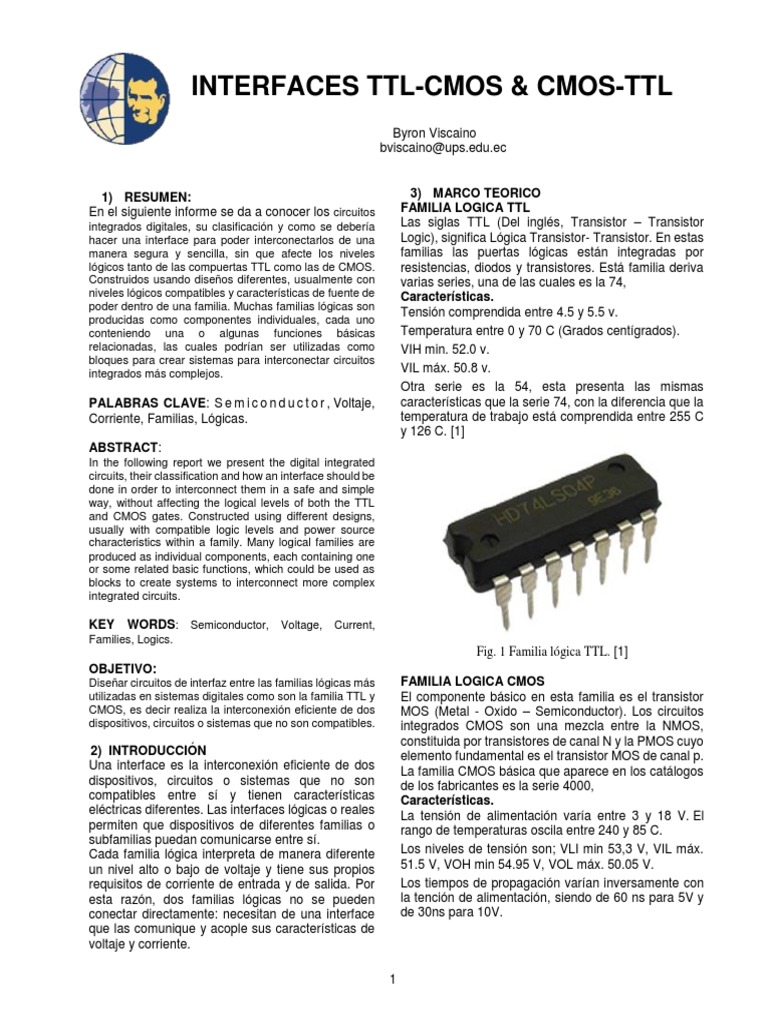 Cmos TTL | PDF | Cmos | Transistor
