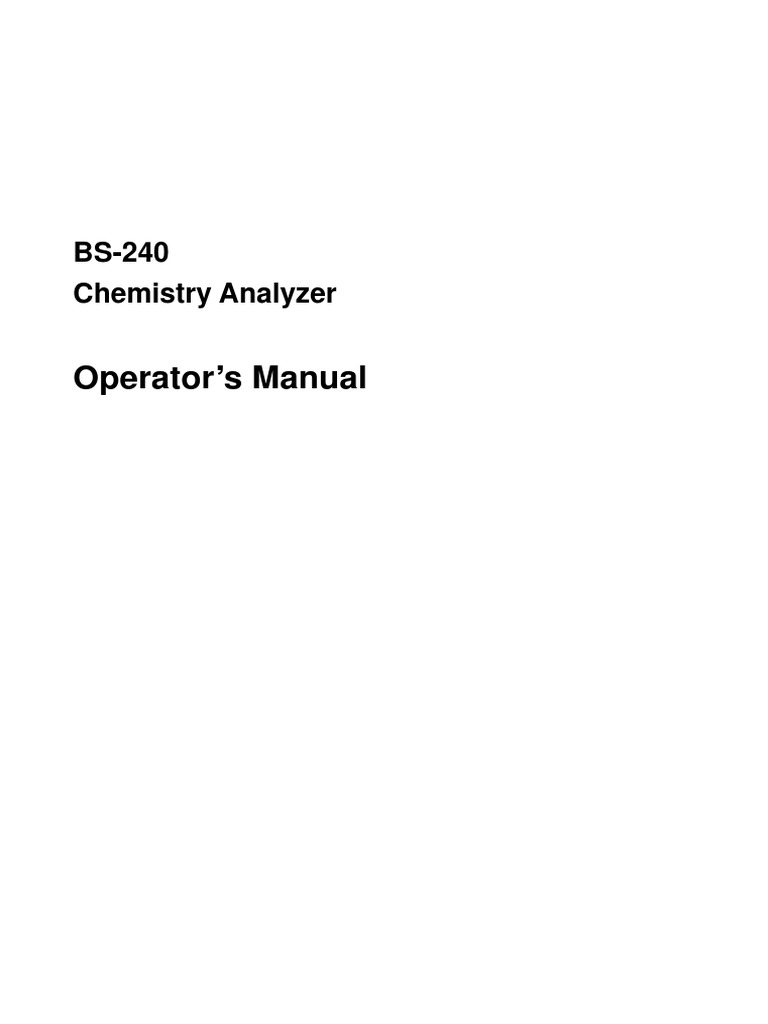 BS-240 Operation Manual V1.0 en | PDF | Electromagnetic Interference ...