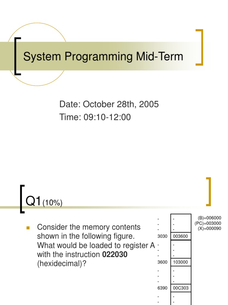 Midterm 1 | PDF | Assembly Language | Computer Science