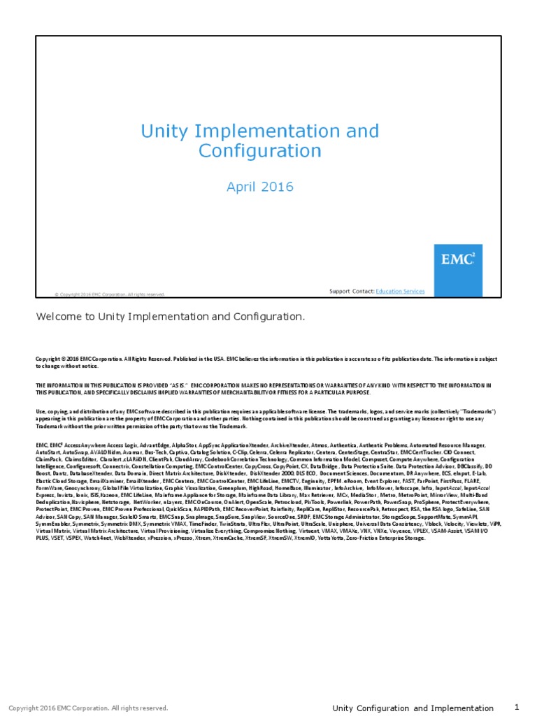 Unity Configuration and Implementation - SRG | PDF | File System | Ip ...