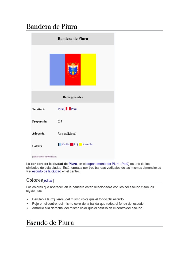Bandera de Piura | PDF | Castillo