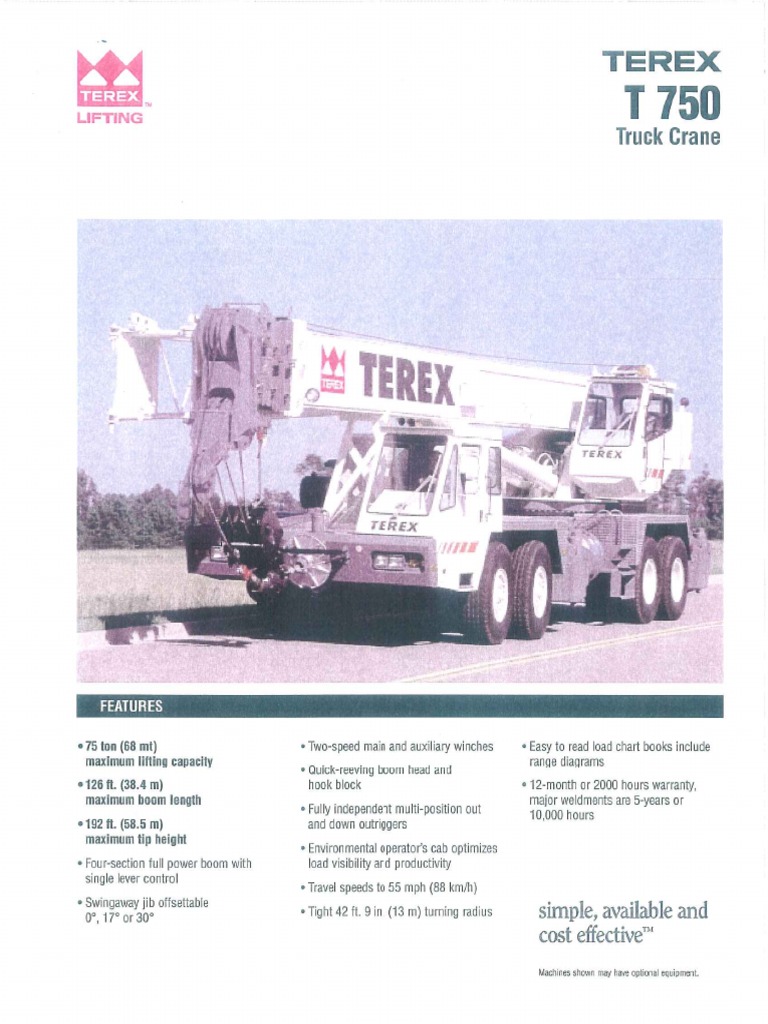 Terex T750 | PDF