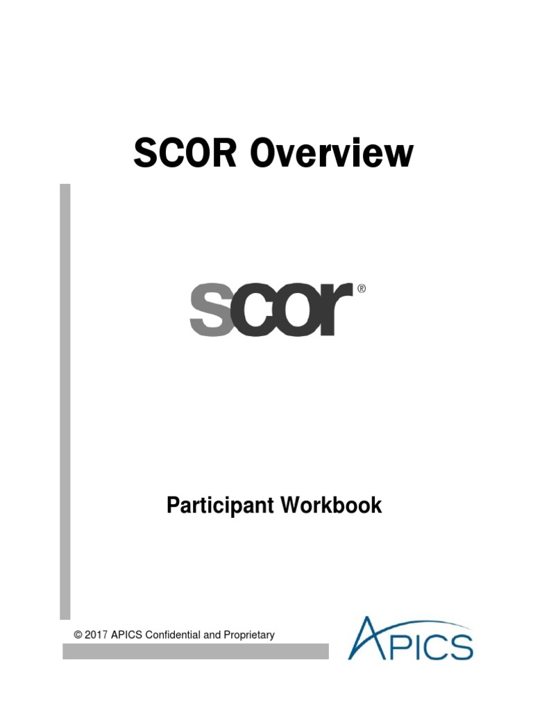 Scor Overview Participant Workbook | PDF | Supply Chain | Strategic ...