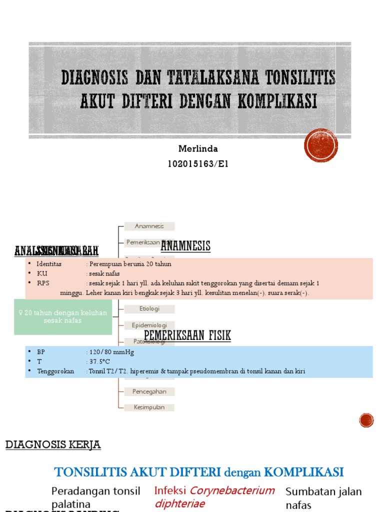 PBL b23 Tonsilitis Akut Difteri Dengan Komplikasi | PDF | Pengembangan Diri | Sains & Matematika