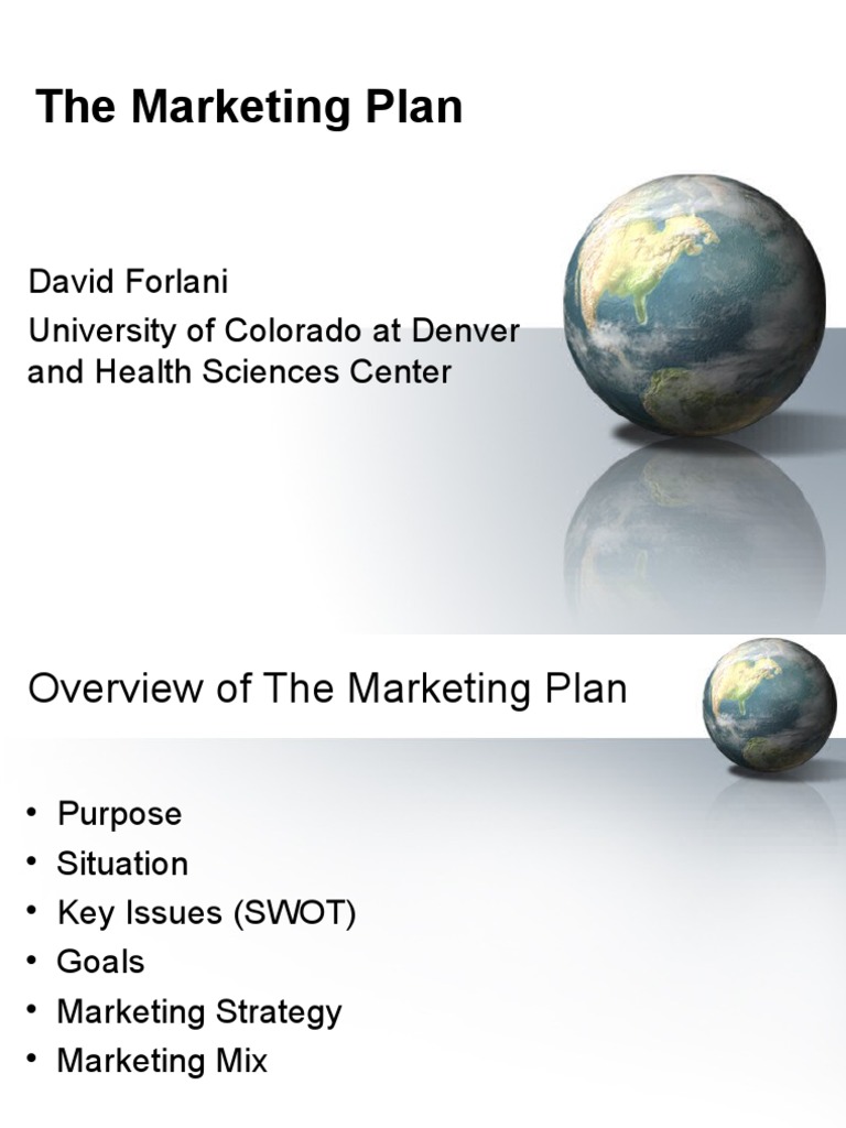 Comprehensive Marketing Plan Overview | PDF | Marketing | Marketing ...