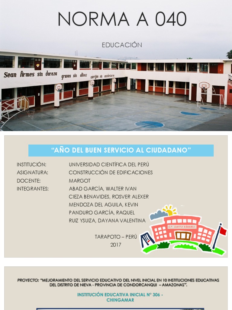 Norma A 040 | PDF | Cocina | Educación avanzada