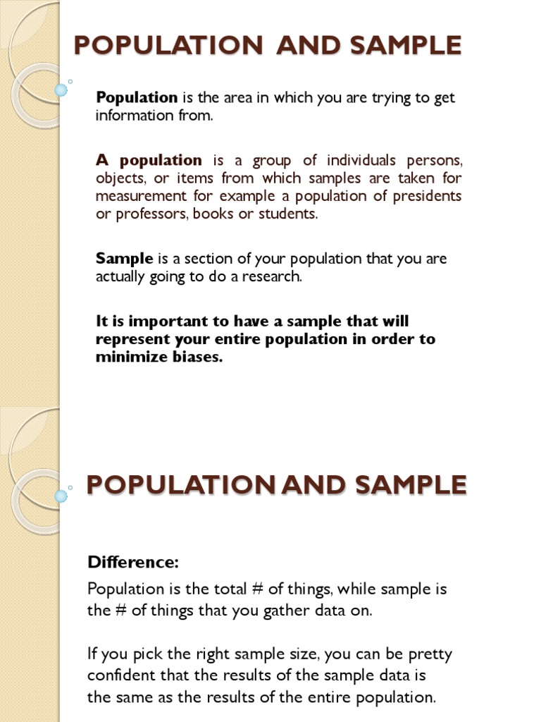 Sample And Population Research