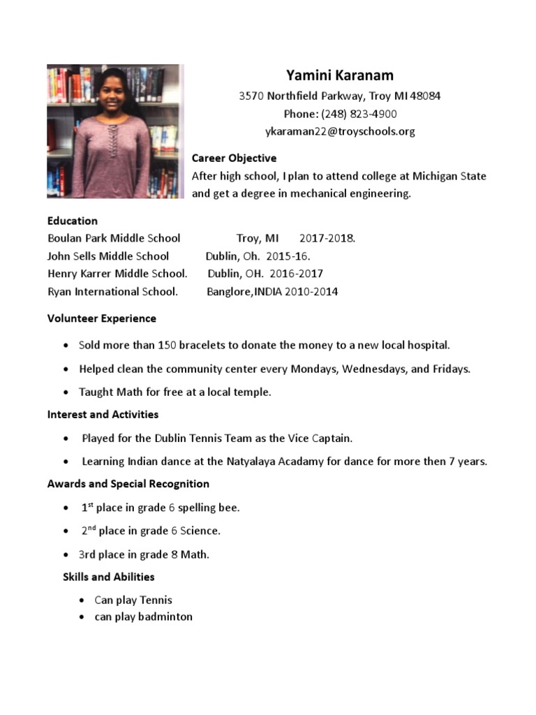 Resume Template 8th 2015-2 | PDF