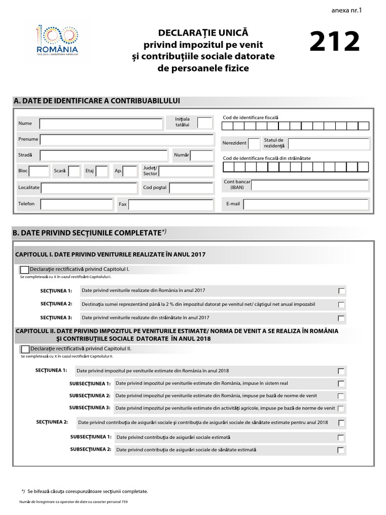 Declaratia Unica | PDF