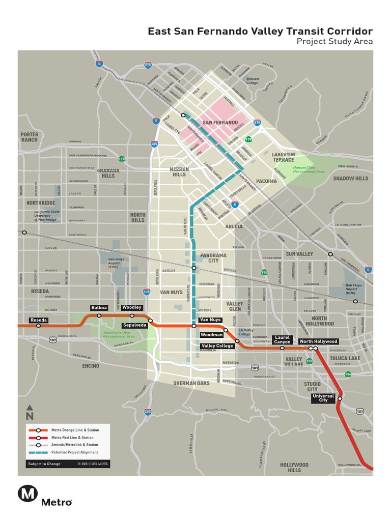 The East San Fernando Valley Transit Corridor | PDF | Los Angeles