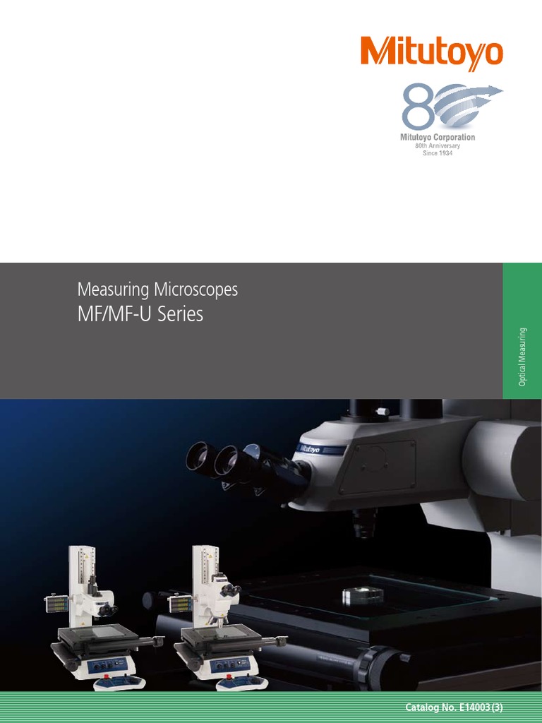 Mitutoyo - Mikroskopy Pomiarowe MF I MF-U - E14003 (3) - 2015 EN ...