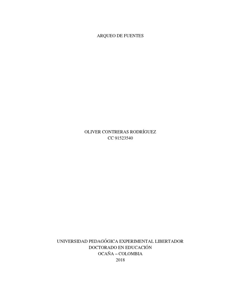 Arqueo de Fuentes | PDF | Maestros | Tecnología de información y ... Arqueo de Fuentes | PDF | Maestros | Tecnología de información y ...