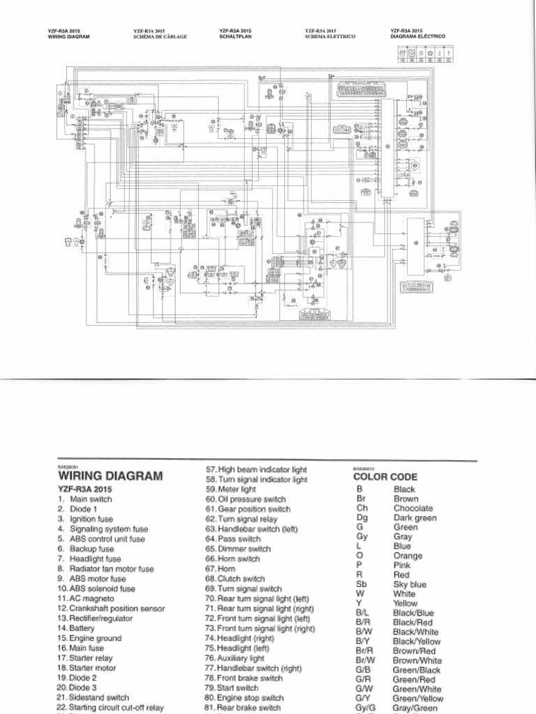 YahamaYZF R3WiringDiagram | PDF | Relay | Fuel Injection