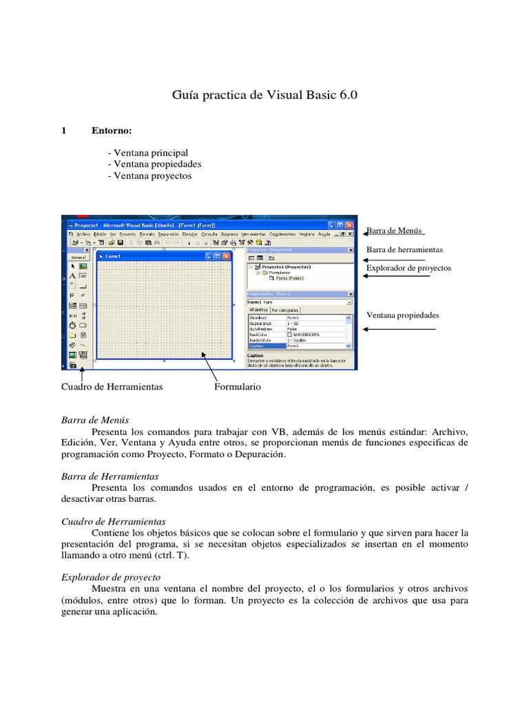 Guia Practica de Visual Basic 6 | PDF | Ventana (informática ...
