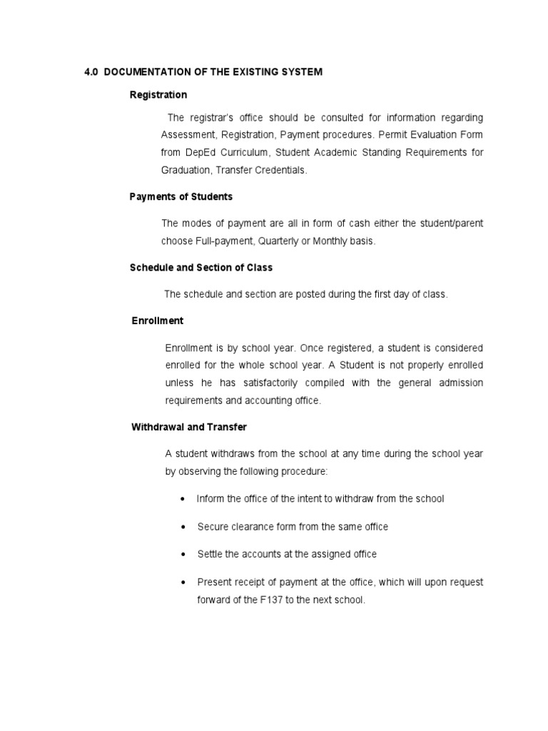 4.0 Existing System | PDF | Finance & Money Management