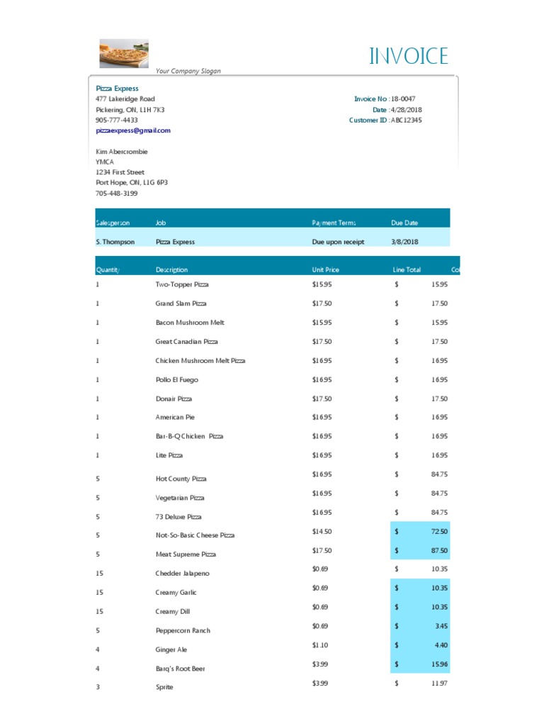 Invoice Assignment | PDF | Business | Computing And Information Technology