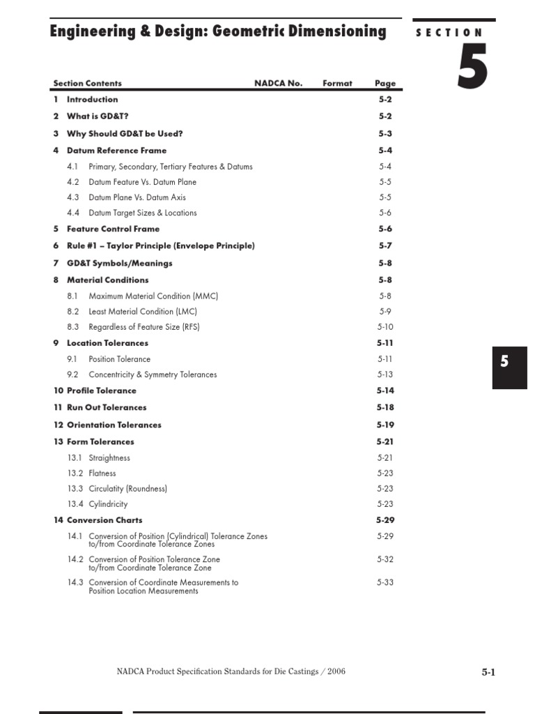 Engineering & Design: Geometric Dimensioning: Section | PDF ...