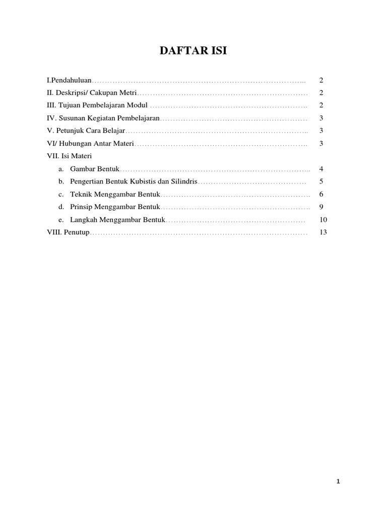 Modul Gambar Bentuk | PDF