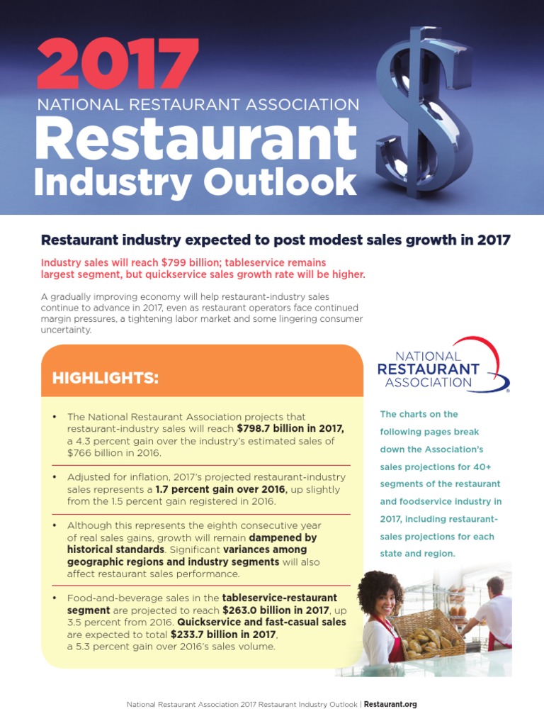 2017 Restaurant Outlook Summary-FINAL | Download Free PDF | Foodservice ...