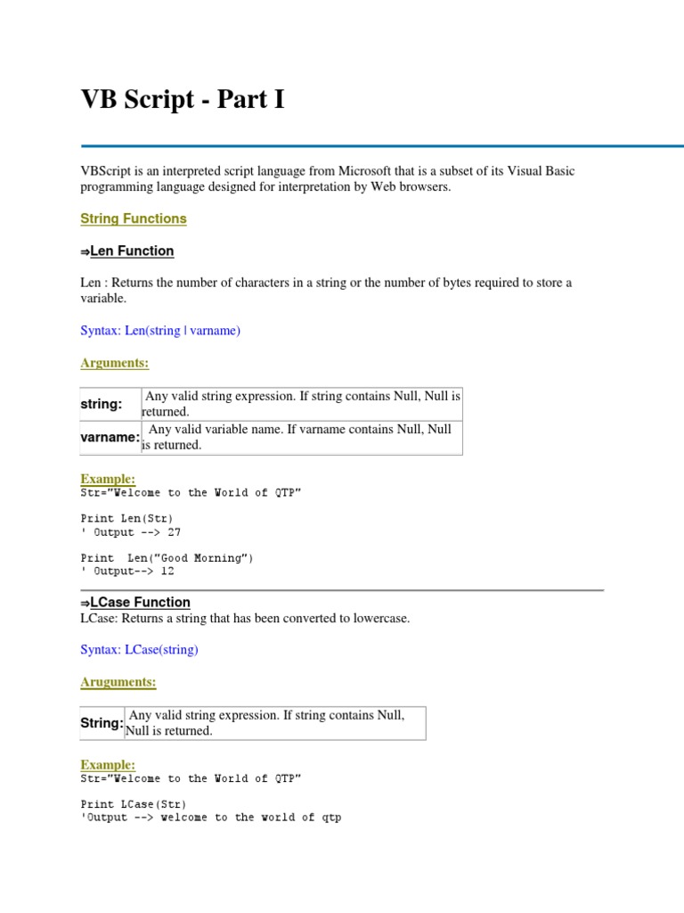01vb Script Part I Pdf String Computer Science Parameter 8903