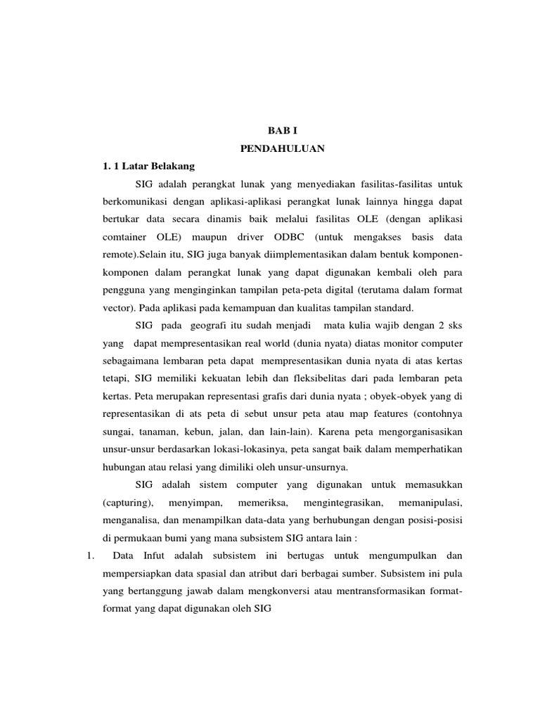 Dasar Teori Gis | PDF