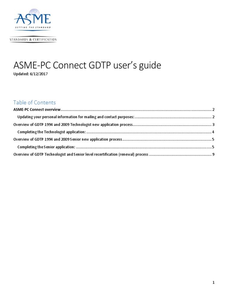 ASME PC Connet GDTP Users Guide New and Renewal | PDF | Email Address ...