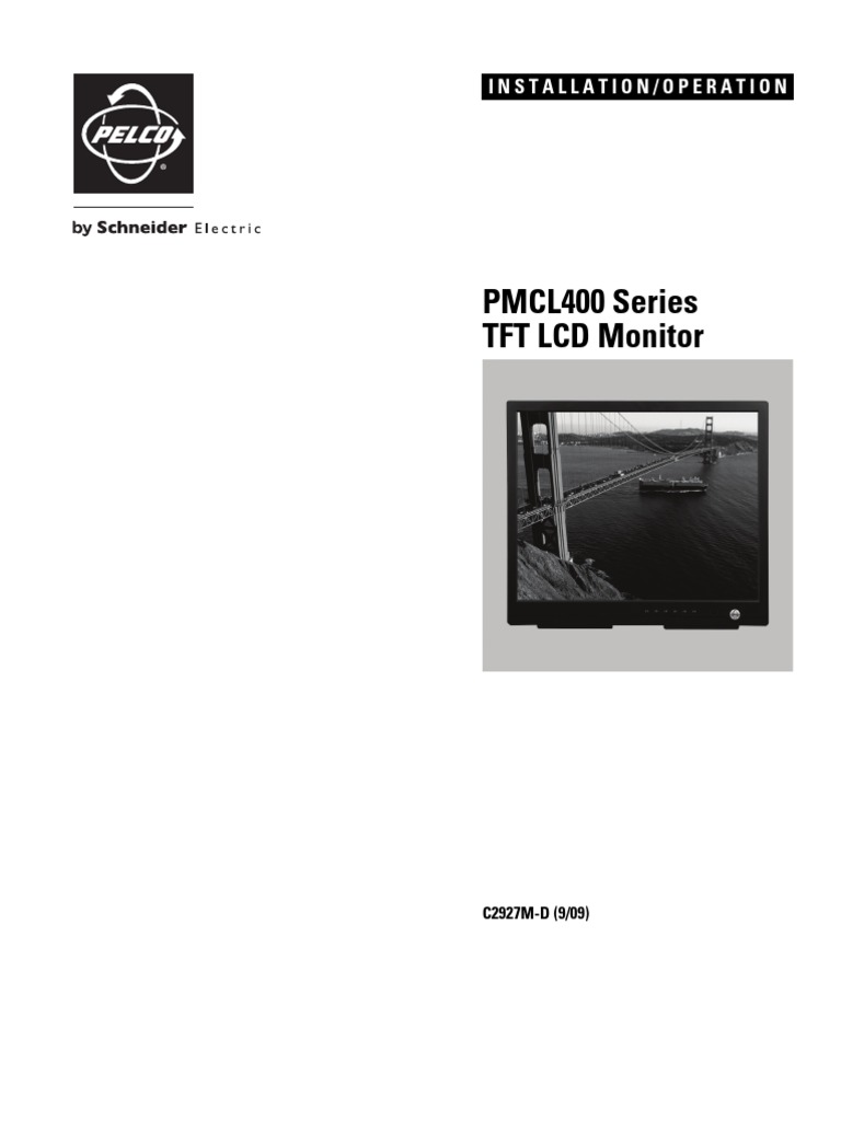 PMCL 400 Series Monitor | PDF | Computer Monitor | Menu (Computing)