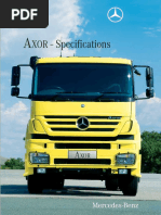 Mercedes-Benz Truck Specifications | PDF | Truck | Manual Transmission