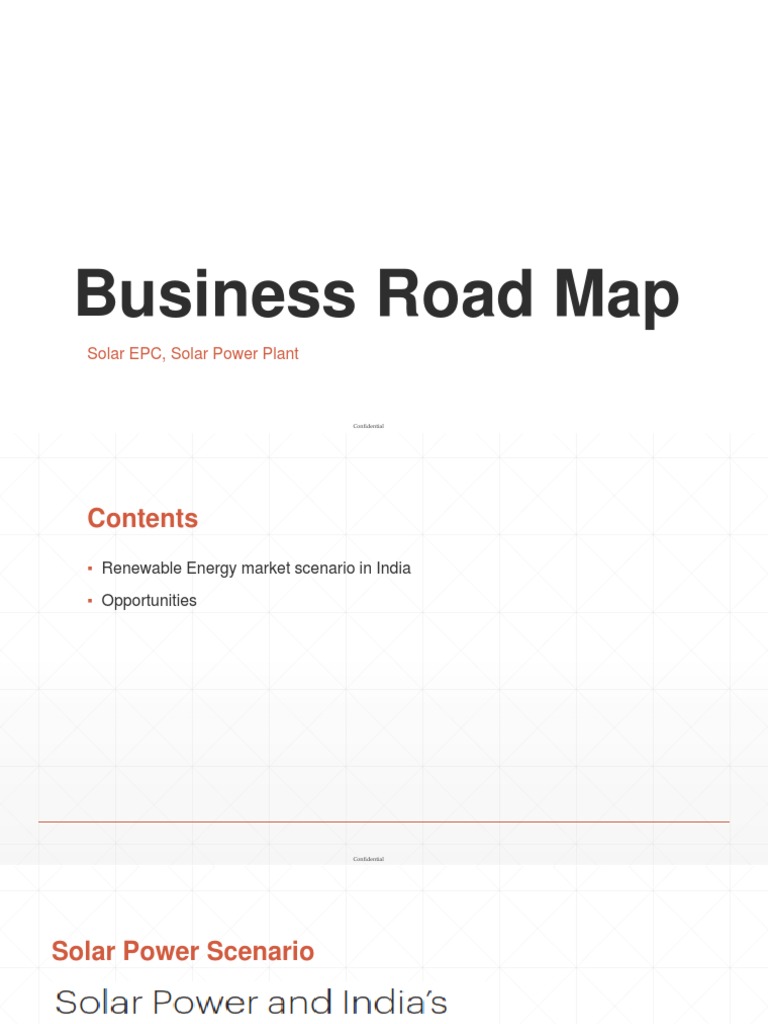 Business Road Map: Solar EPC, Solar Power Plant | PDF | Energy And The ...