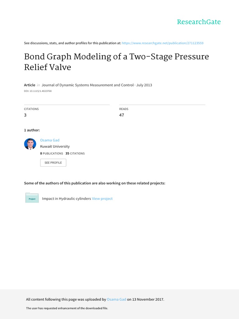 Bond Graph | PDF | Fluid Dynamics | Flow Measurement
