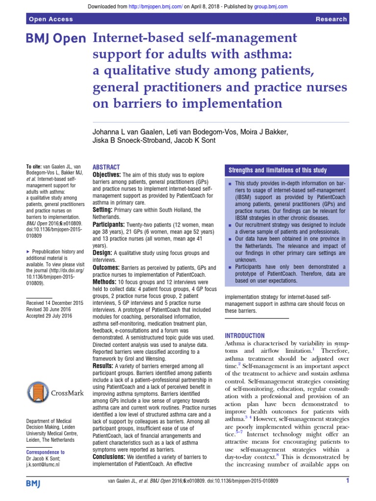 Internet Based Treatment | PDF | General Practitioner | Focus Group