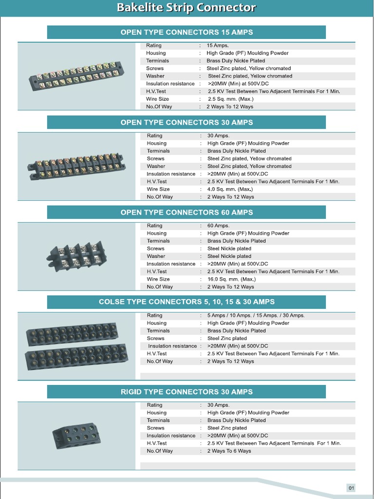 Bakelite Strip Connector PDF | PDF