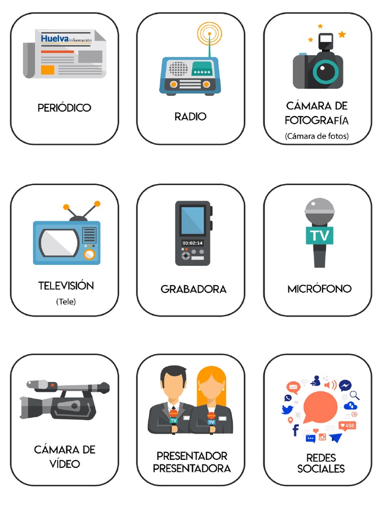 Flashcards Medios Comunicacion | PDF