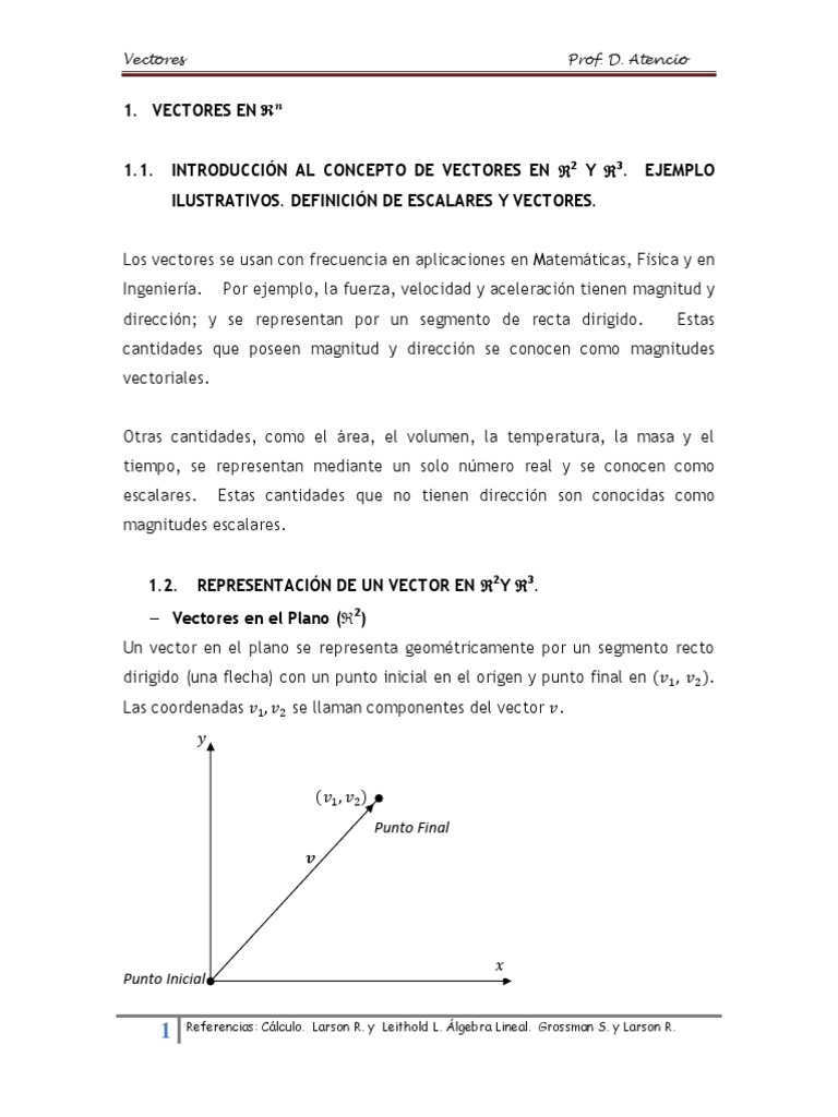Modulo N°1 Vectores | PDF | Espacio vectorial | Vector Euclidiano