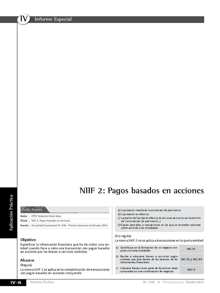Niff 2 2 | PDF | normas internacionales de INFORMACION FINANCIERA ...