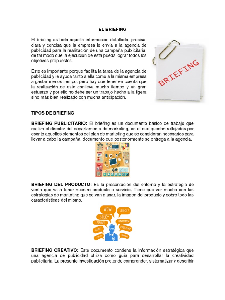 EL BRIEF | Publicidad | Marketing