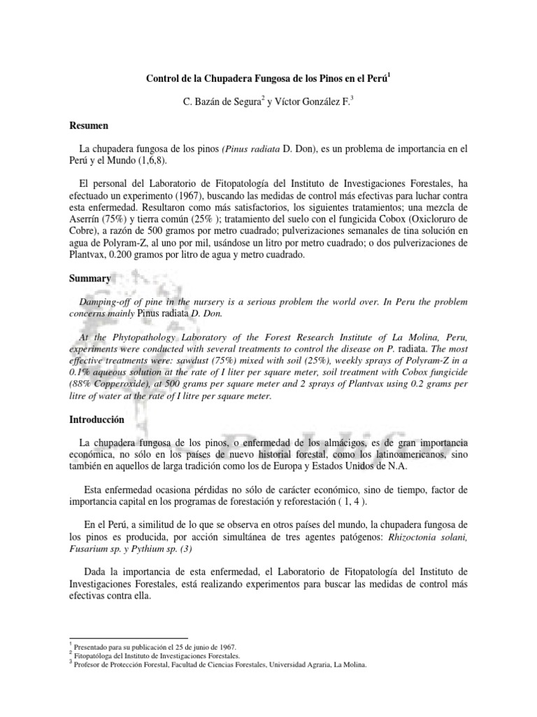 Chupadera Fungoza | PDF | Plantas | Agricultura