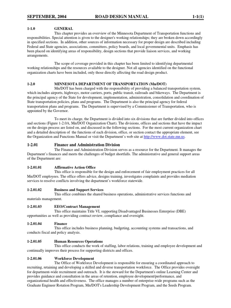 Road Design Manual-1 | PDF | Federal Highway Administration | Clean ...