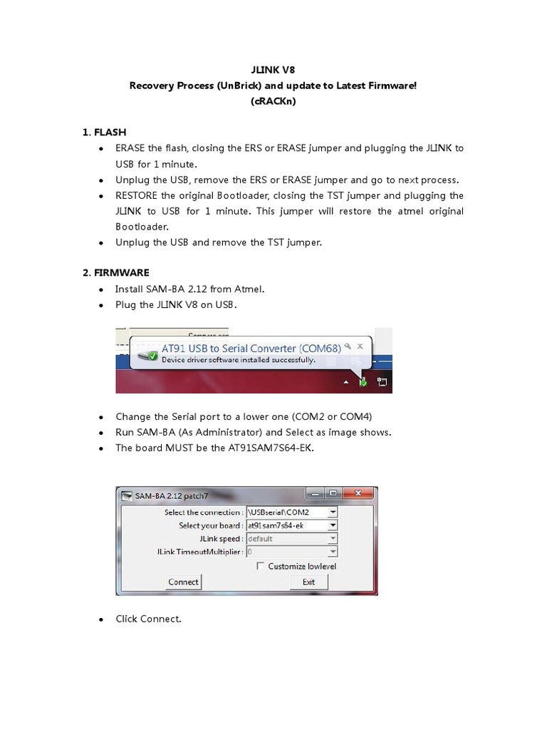 Recovery Instructions (UnBrick) PDF | PDF | Booting | Flash Memory