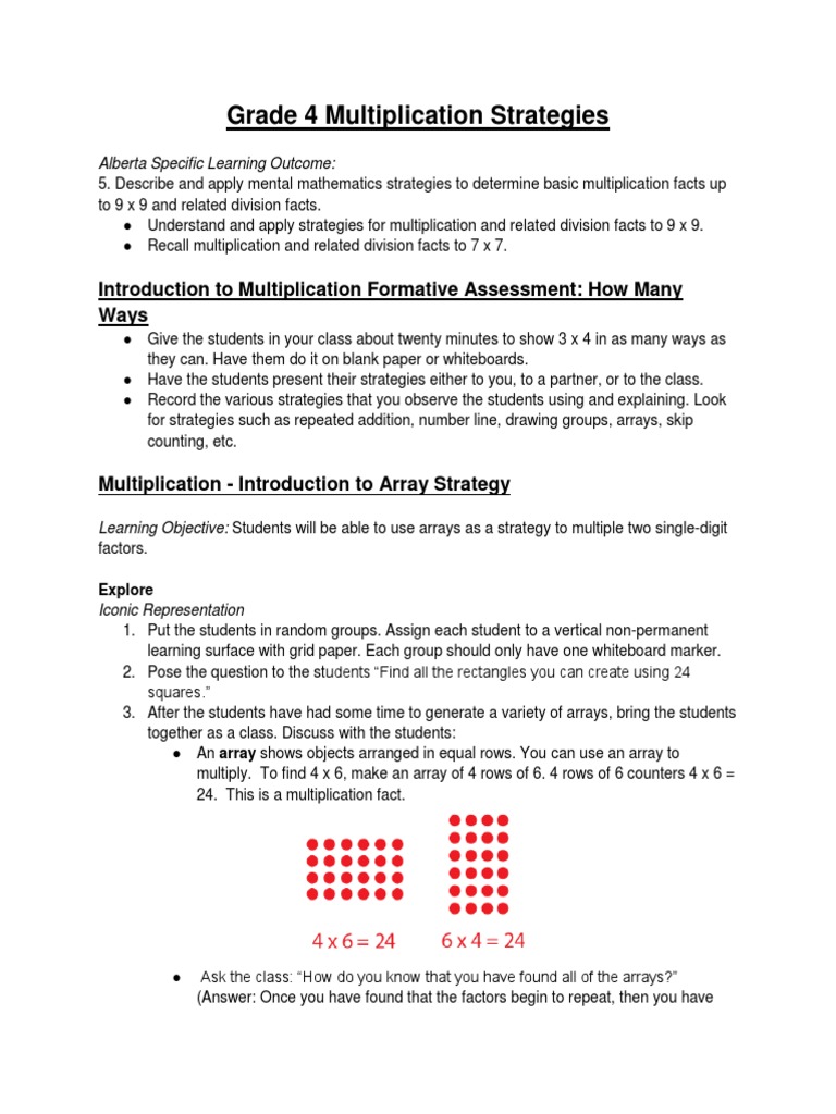 Grade 4 Math | PDF | Multiplication | Educational Assessment