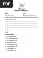 Grade 1 Revision Worksheet Shapes | PDF | Teaching Methods & Materials