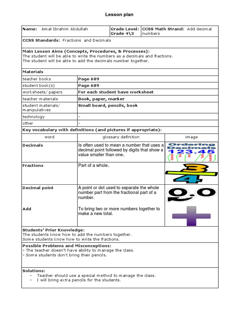 Lesson Plan 1 | Download Free PDF | Lesson Plan | Teachers